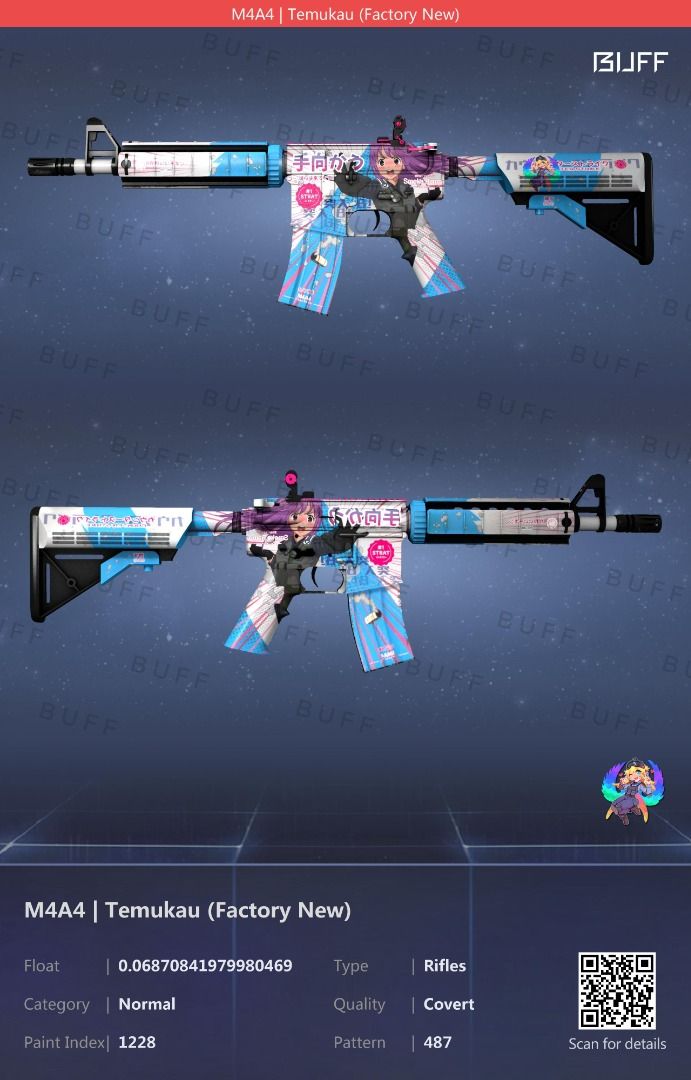 CSGO - CS2 - M4A4 Temukau - Factory New (FN), Video Gaming, Gaming Accessories, In-Game Products ...