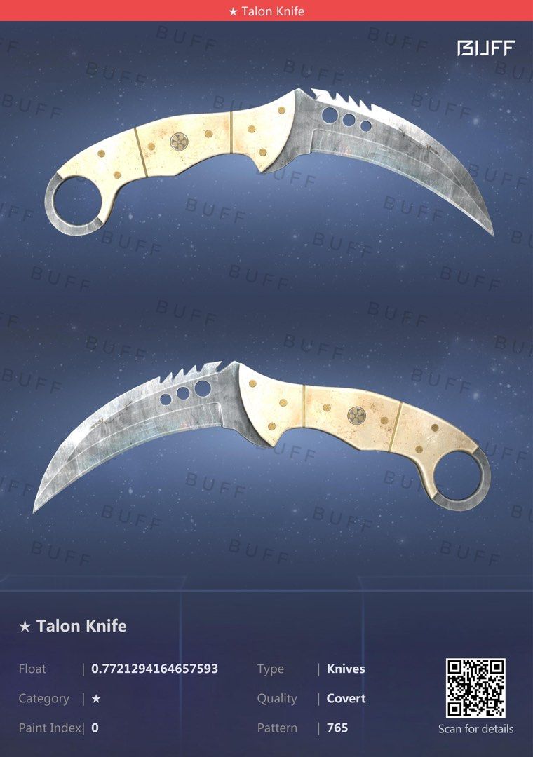 CSGO Talon Knife Vanilla, Video Gaming, Gaming Accessories, In-Game Products on Carousell