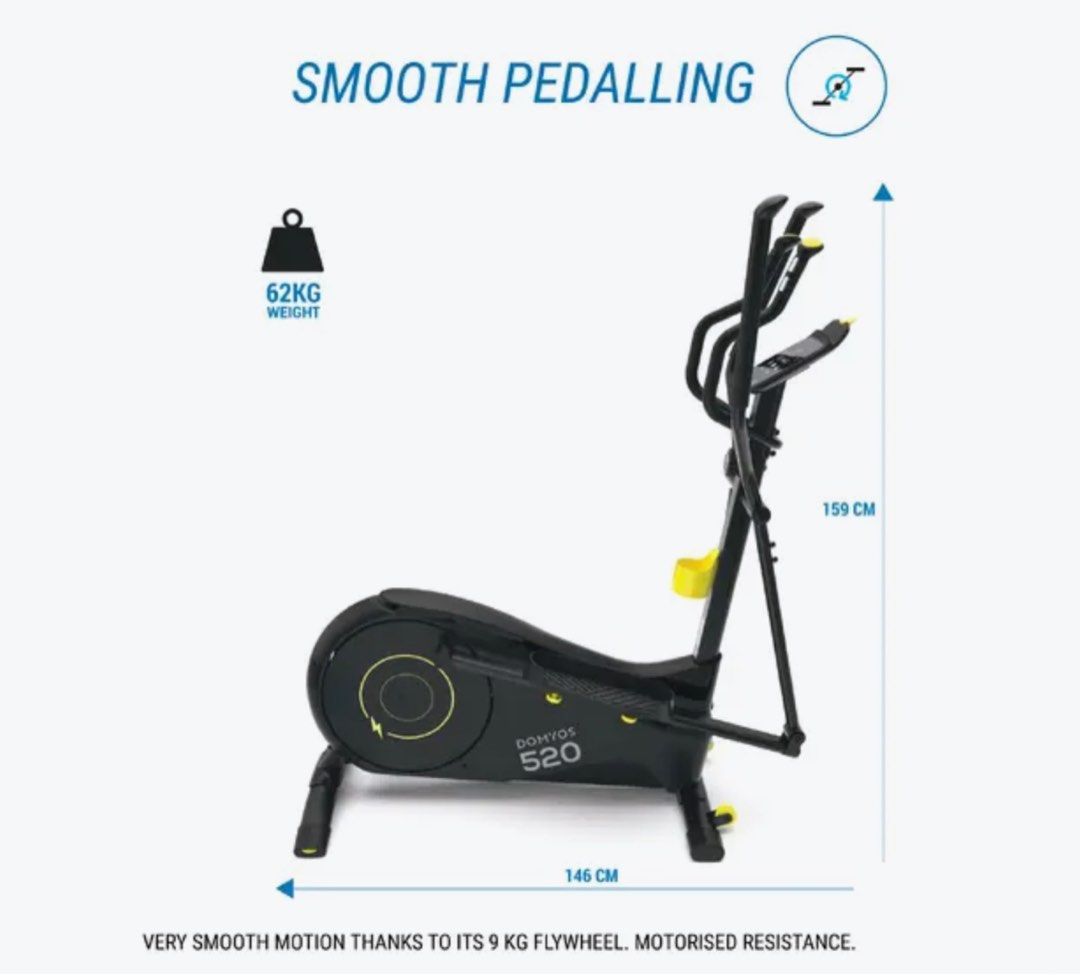 Decathlon Domyos Cross Trainer EL520 Self Powered Elliptical, Sports ...