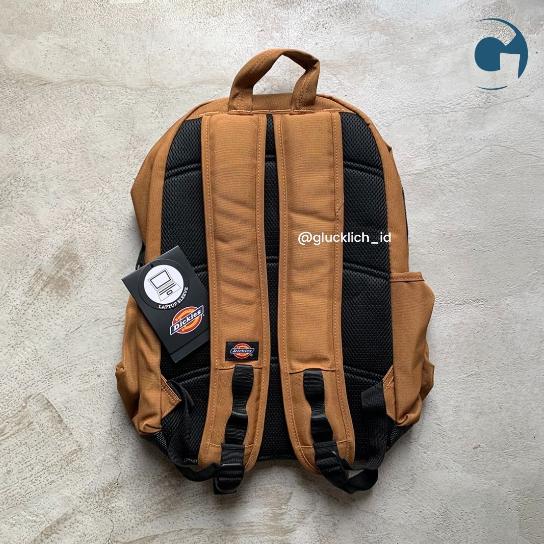 Dickies, Journeyman Extra Large Backpack in Brown, Fesyen Pria, Tas ...