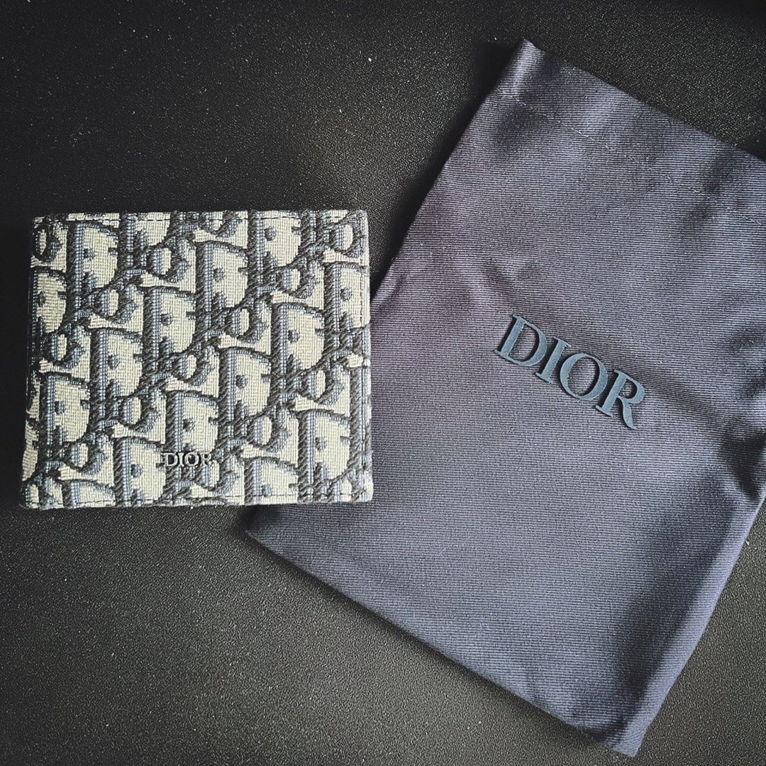 Dior wallet - Beige and Black Dior Oblique Jacquard, Luxury, Bags ...