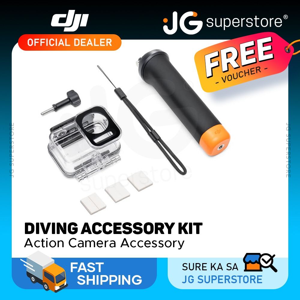 DJI Diving Accessory Kit with Waterproof Case, Floating Handle, Locking ...