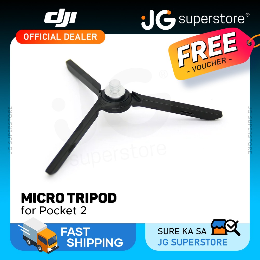 DJI Pocket 2 Foldable Micro Tripod with 1/4-inch Bolt Mount Mini Stand ...