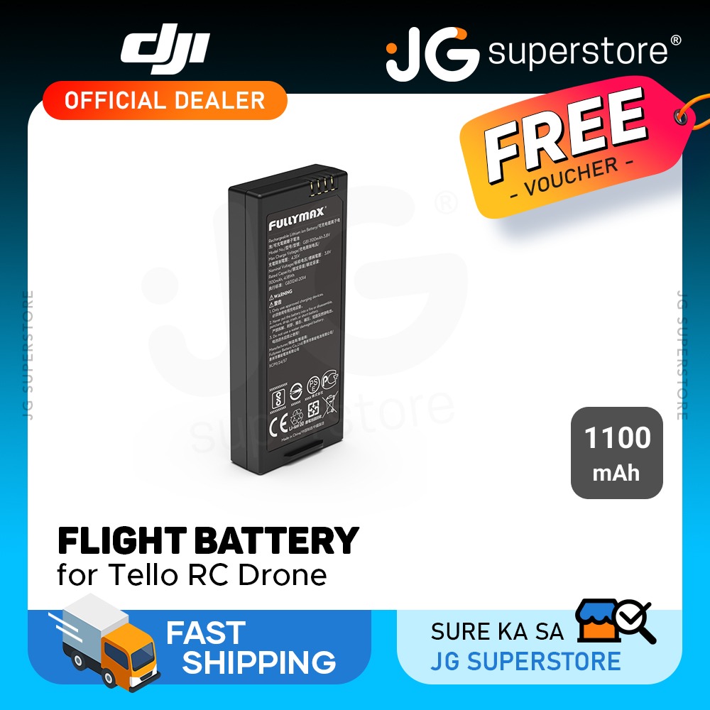 DJI Tello Part 1 Intelligent 1100mAh Flight Battery with Easy Mount ...