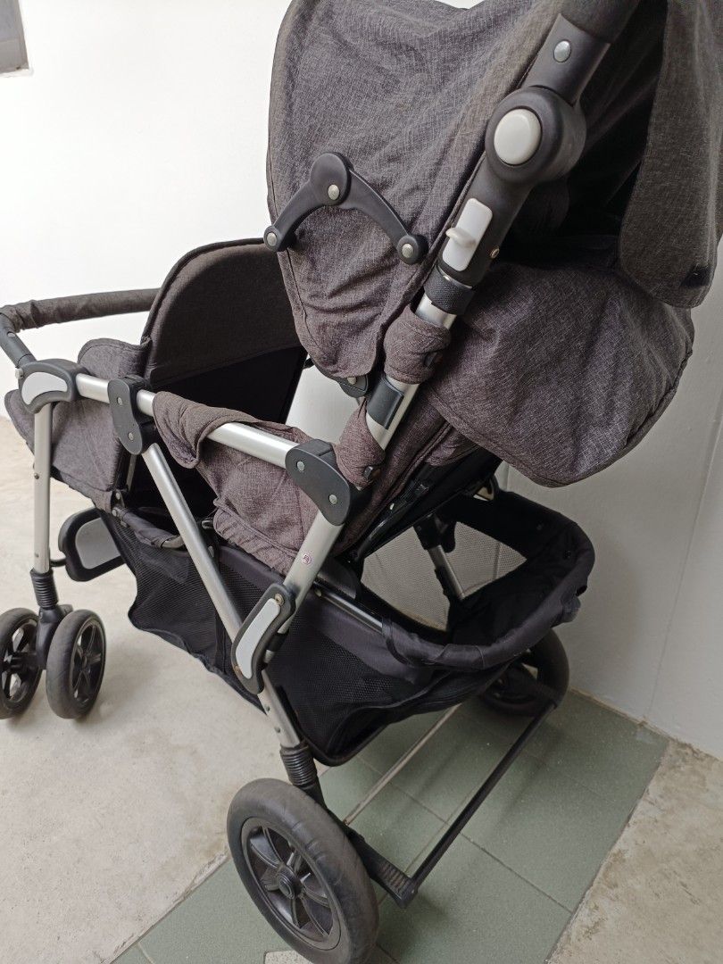 Double stroller front back, Babies & Kids, Going Out, Strollers on Carousell