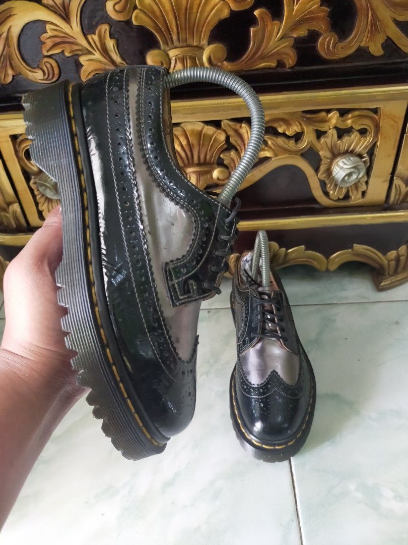 DR MARTENS / DOCMART 14847 ORIGINAL BORGUE WINGTIP, Fesyen Pria, Sepatu ...