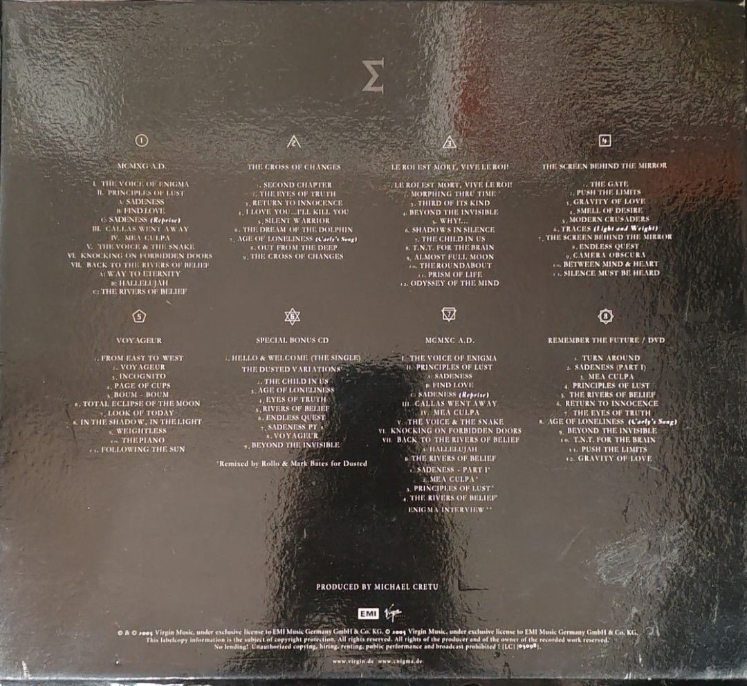 Enigma 8 CDs boxset, Hobbies & Toys, Music & Media, CDs & DVDs on Carousell