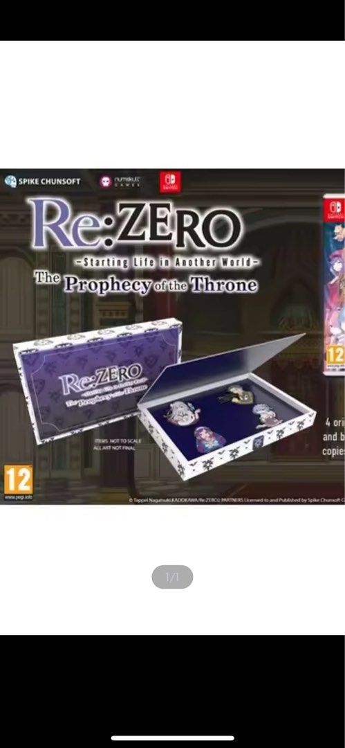 Nintendo Switch Re:ZERO Starting Life in Another World: The Prophecy of ...