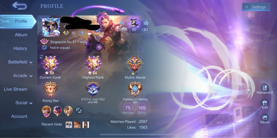 Fanny Aspirant, Lightborn, Decent wr and title, Video Gaming, Video ...