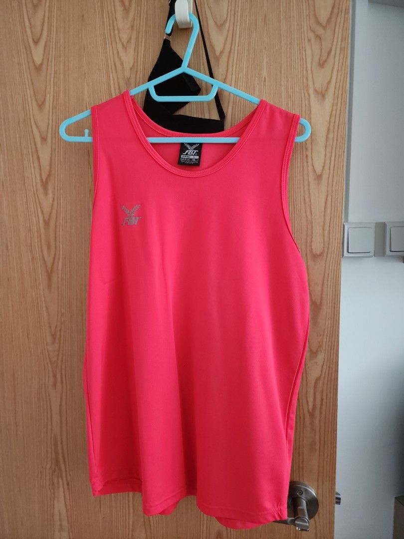FBT Singlet neon pink, Women's Fashion, Tops, Sleeveless on Carousell