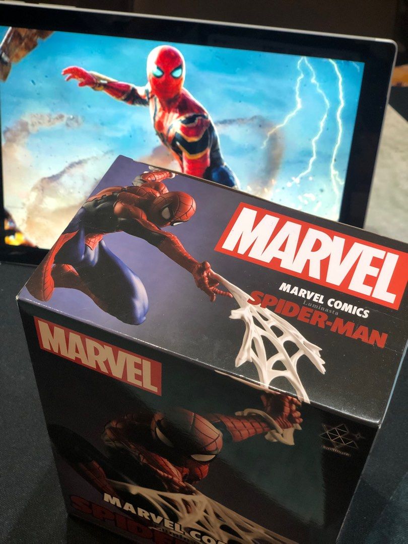 日本直送全新Figure ️ SEGA LUMINASTA SPIDER MAN MARVEL スパイダーマン フィギュア, 興趣及遊戲 ...