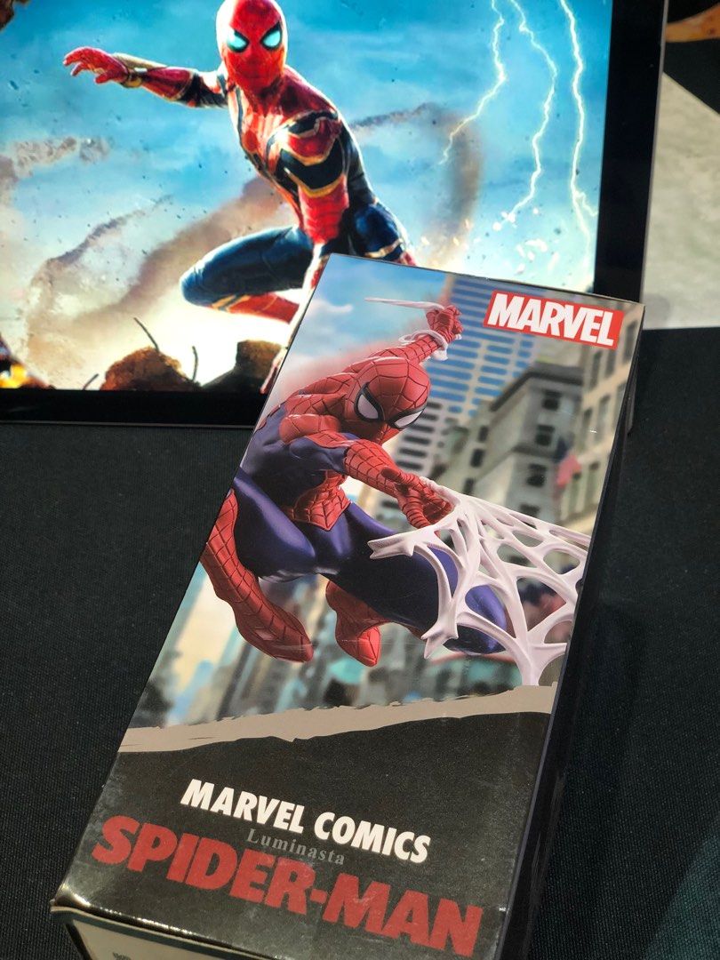 日本直送全新Figure ️ SEGA LUMINASTA SPIDER MAN MARVEL スパイダーマン フィギュア, 興趣及遊戲 ...