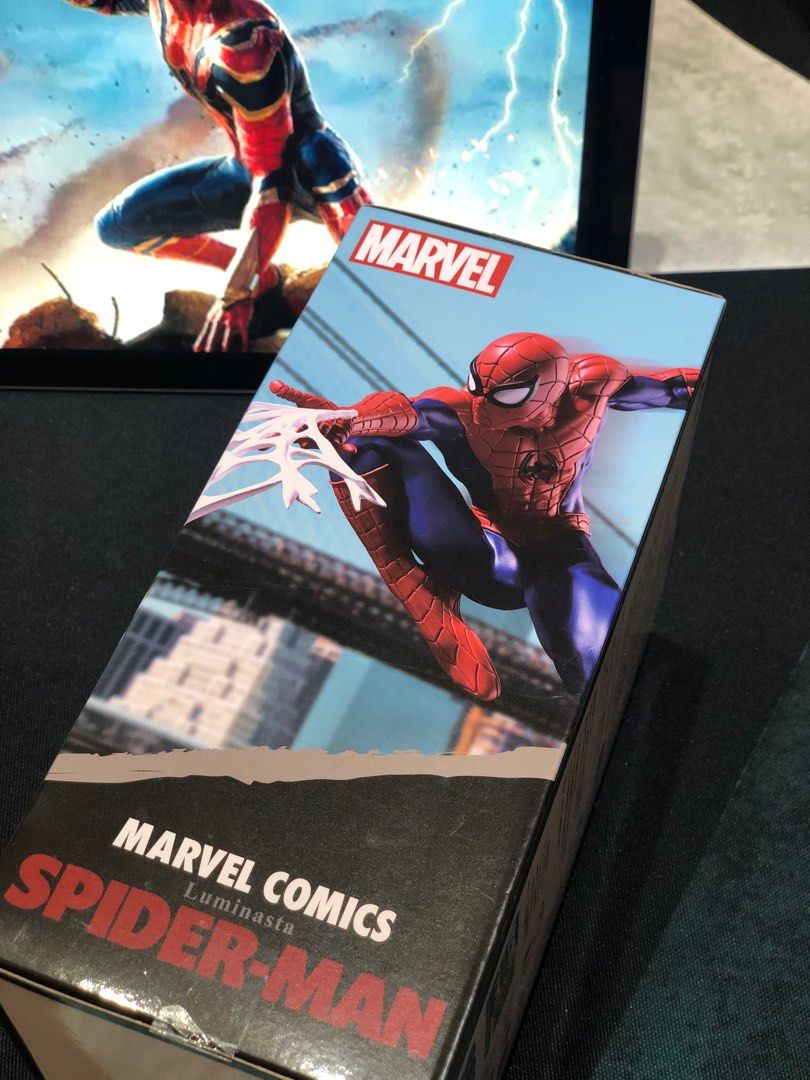 日本直送全新Figure ️ SEGA LUMINASTA SPIDER MAN MARVEL スパイダーマン フィギュア, 興趣及遊戲 ...