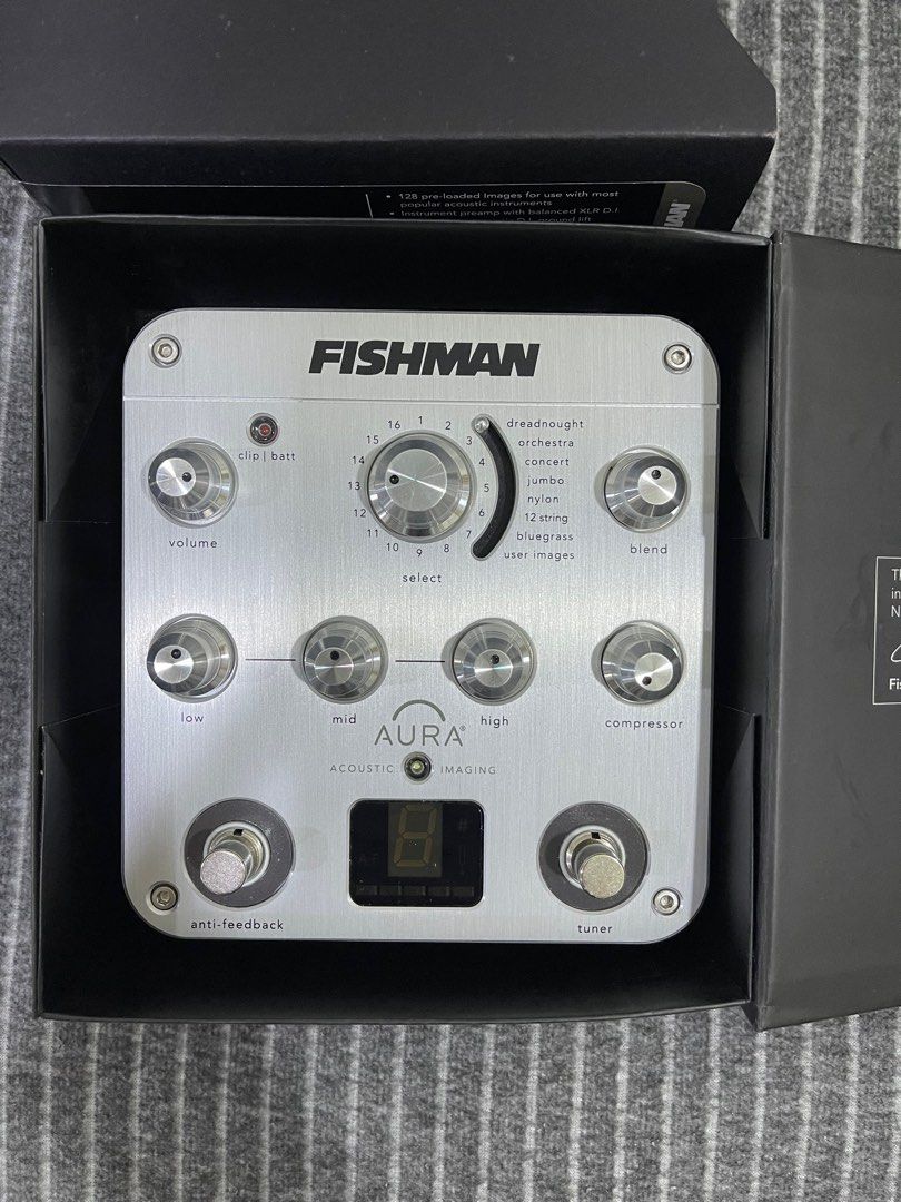 Fishman Aura Spectrum DI Preamp Pedal, Hobbies & Toys, Music & Media ...