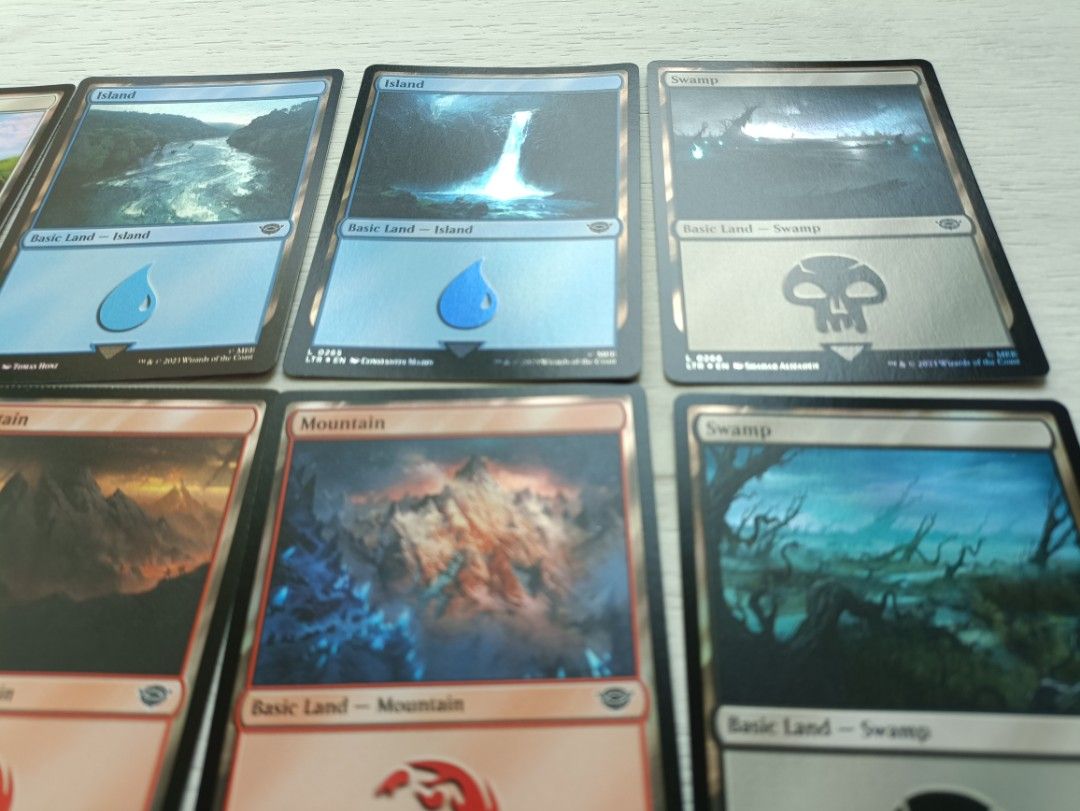20 x FOIL Land Set from Lord of the Rings - Magic the Gathering MTG ...