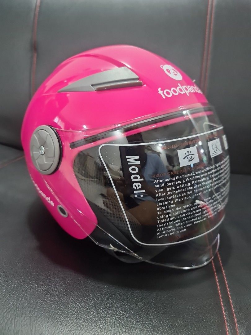 Foodpanda Helmet XXL, Motorcycles, Motorcycle Accessories on Carousell
