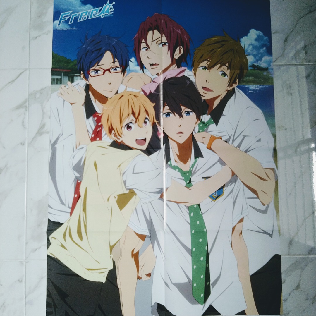 Free! Haru, Makoto, Rei, Nagisa (Iwatobi) & Rin (Samezuka) / Attack on Titan (Shingeki no Kyojin ...