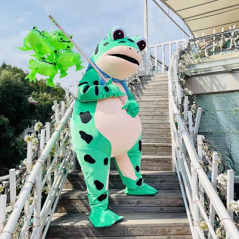 Frog Costume Adult Walking Doll Costume Performance Stage Props ...