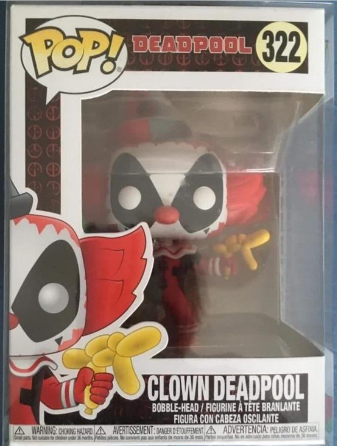 Funko Pop Clown Deadpool, Hobbies & Toys, Toys & Games on Carousell