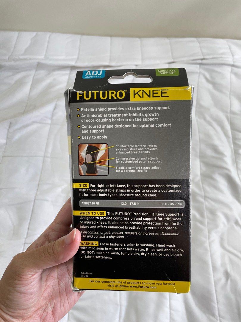 Futuro Precision Fit Knee Support, Health & Nutrition, Braces, Support ...
