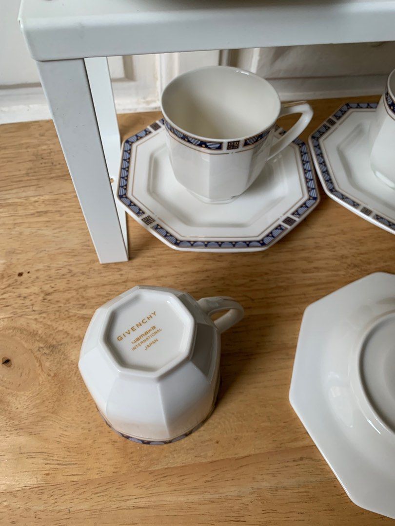 Givenchy Yamaka international Japan Tea cup and saucer set, Furniture ...