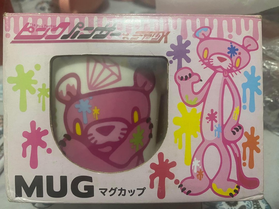 Gloomy x Pink Panther mug, Hobbies & Toys, Memorabilia & Collectibles ...