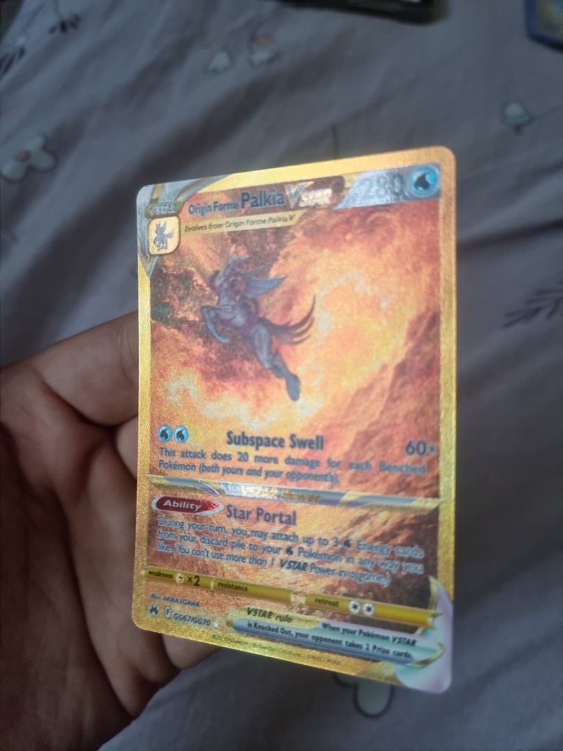 GOLD PALKIA VSTAR ALTERNATE ART | Vintage Pokemon| POKEMON AA | Modern ...