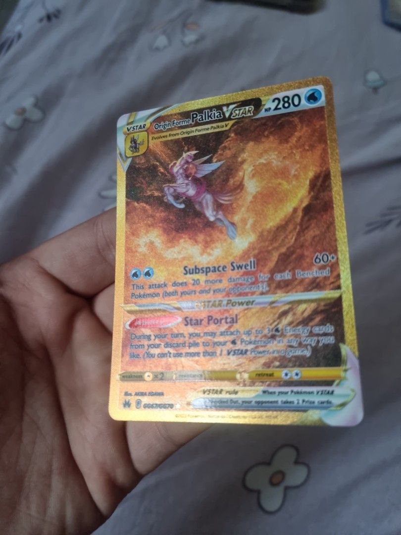 GOLD PALKIA VSTAR ALTERNATE ART | Vintage Pokemon| POKEMON AA | Modern ...