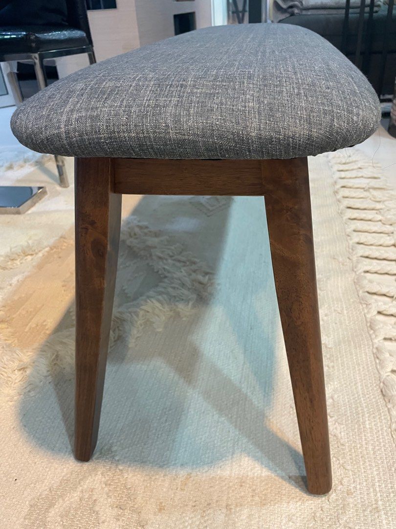 Grey Dining Bench, Furniture & Home Living, Furniture, Chairs on Carousell