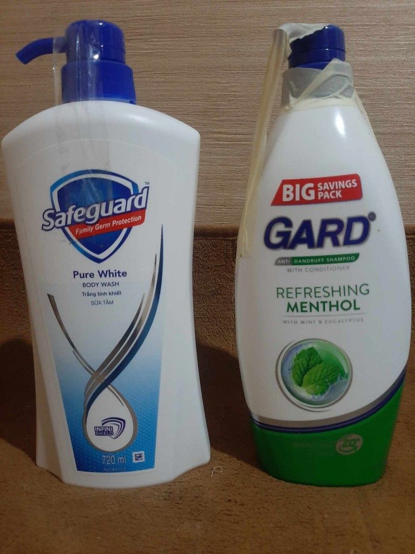 GUARD SHAMPOO 600ML AND SAFEGUARD BODY WASH 720ml, Beauty & Personal ...