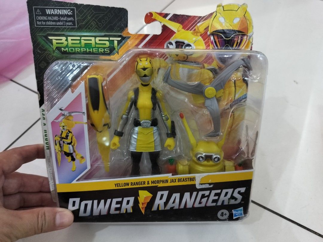 Hasbro Power Rangers Beast Morphers - yellow Ranger & Morphin Jax ...