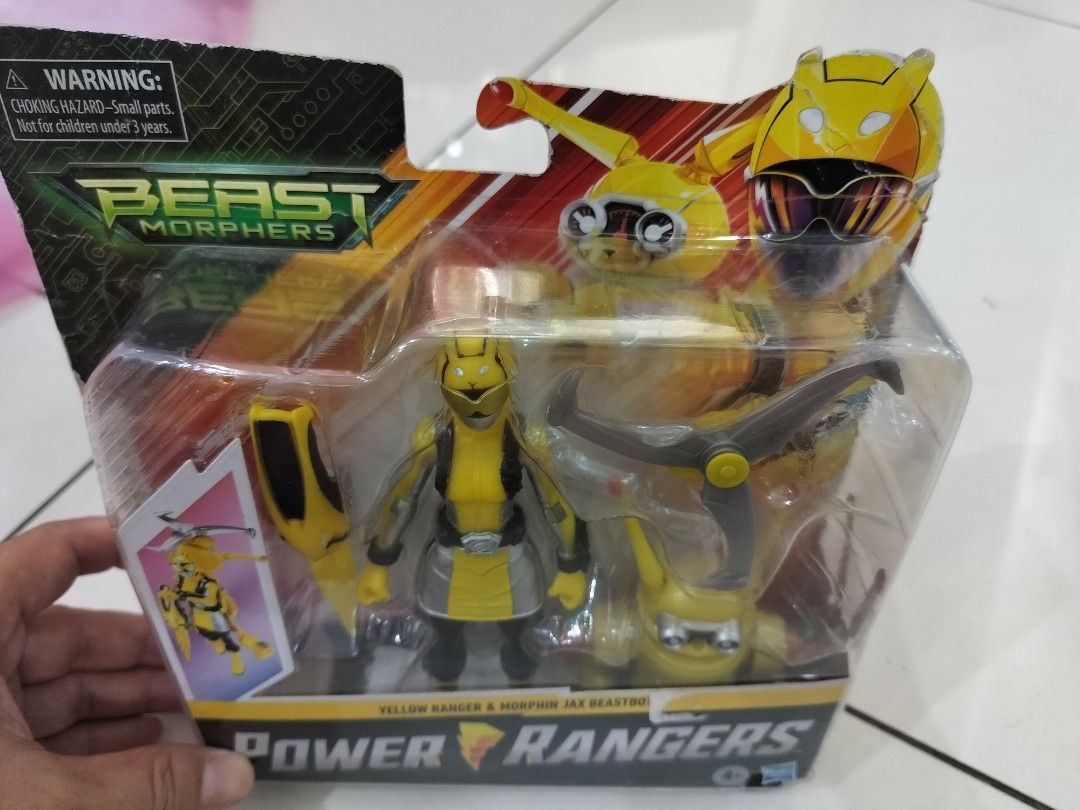 Hasbro Power Rangers Beast Morphers - yellow Ranger & Morphin Jax ...
