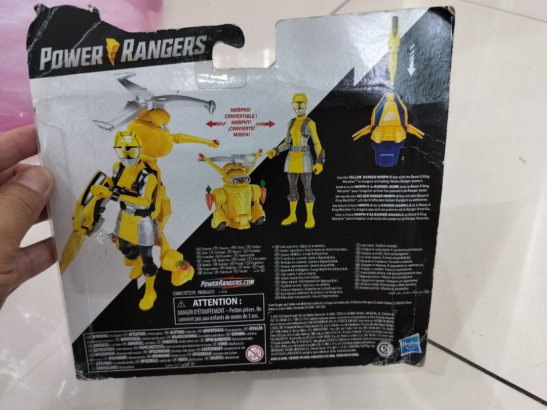 Hasbro Power Rangers Beast Morphers - yellow Ranger & Morphin Jax ...