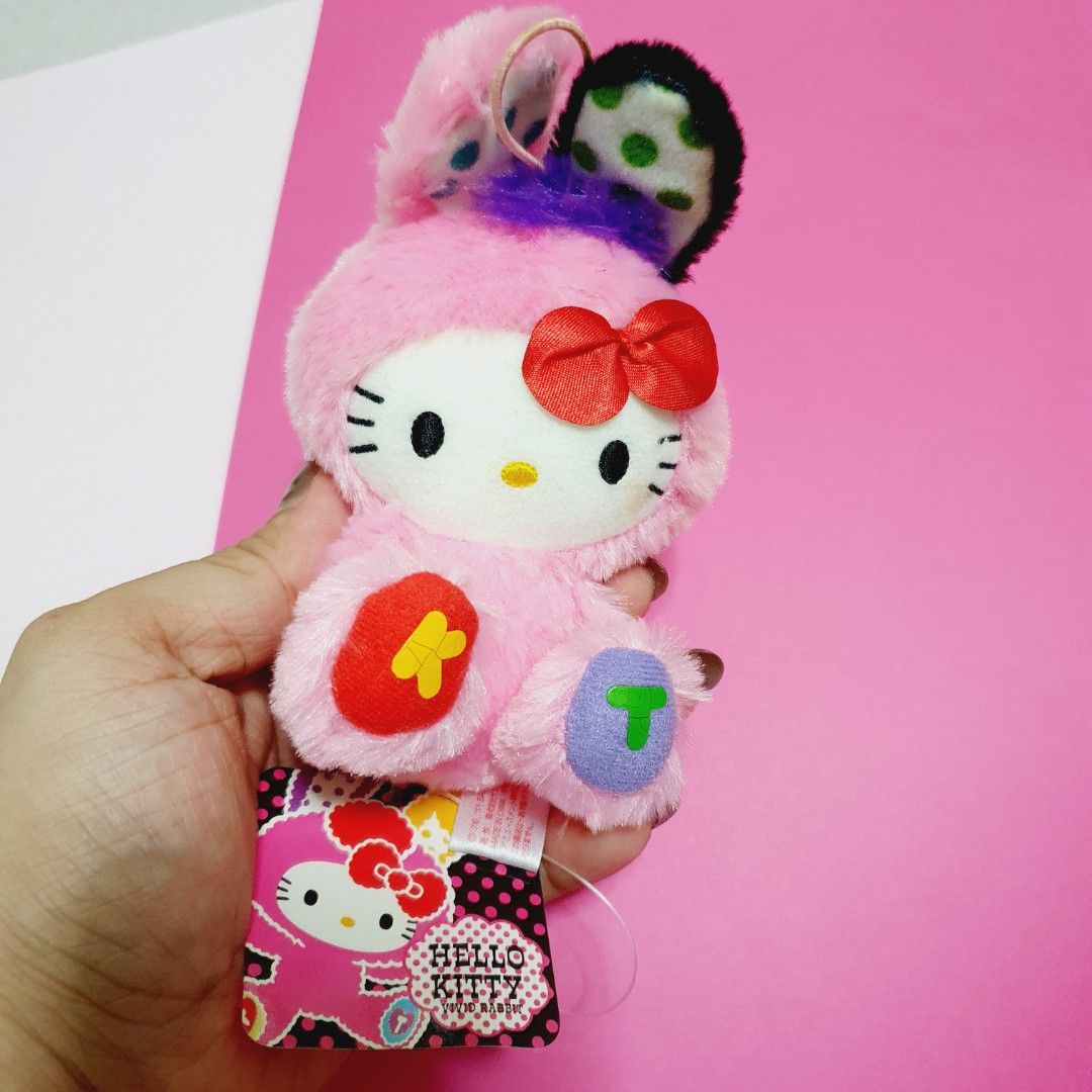 Hello Kitty Vivid Rabbit Bunny Plush Mascot, Hobbies & Toys, Toys ...