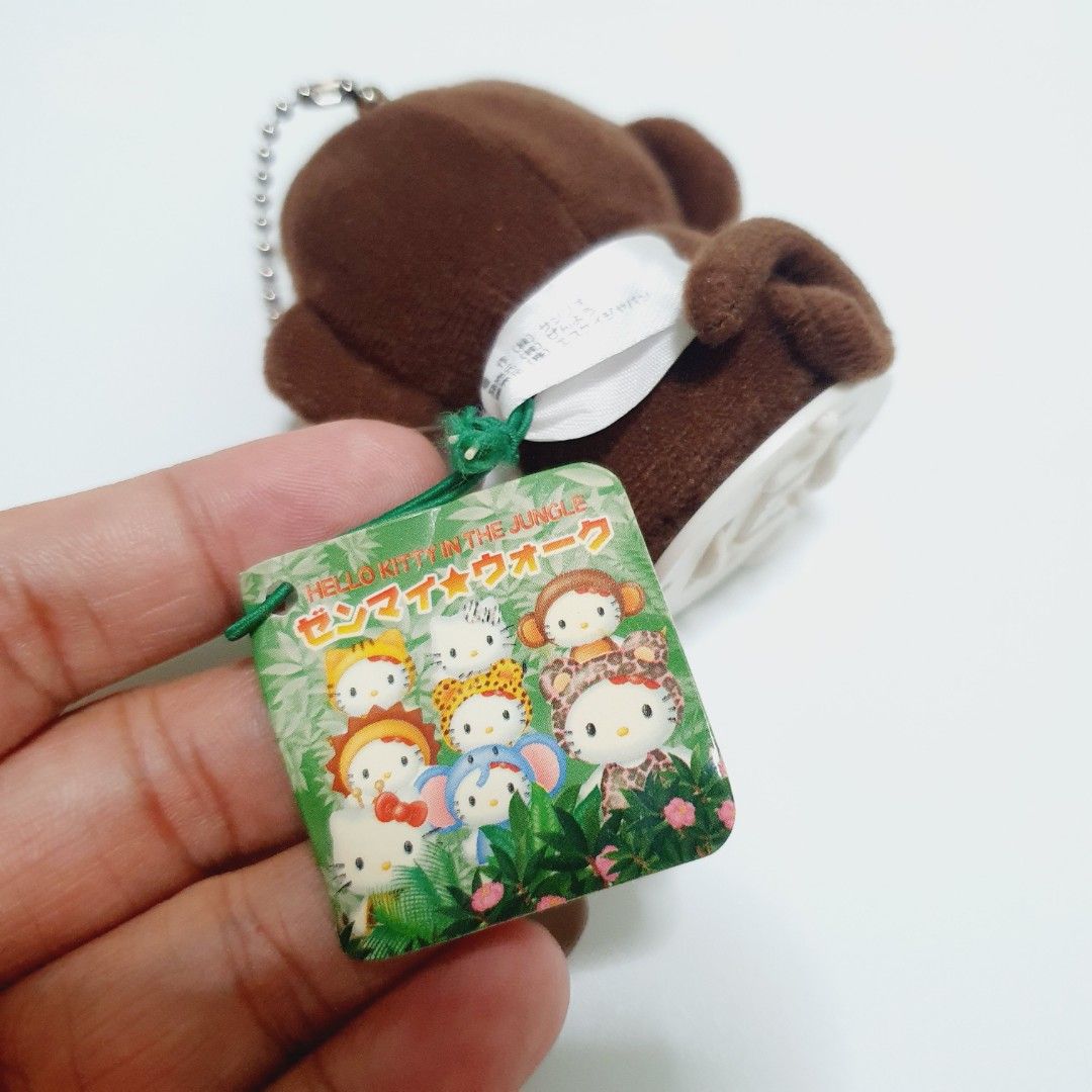 Hello Kitty in the Jungle Monkey Mascot Toy Charm, Hobbies & Toys, Toys ...
