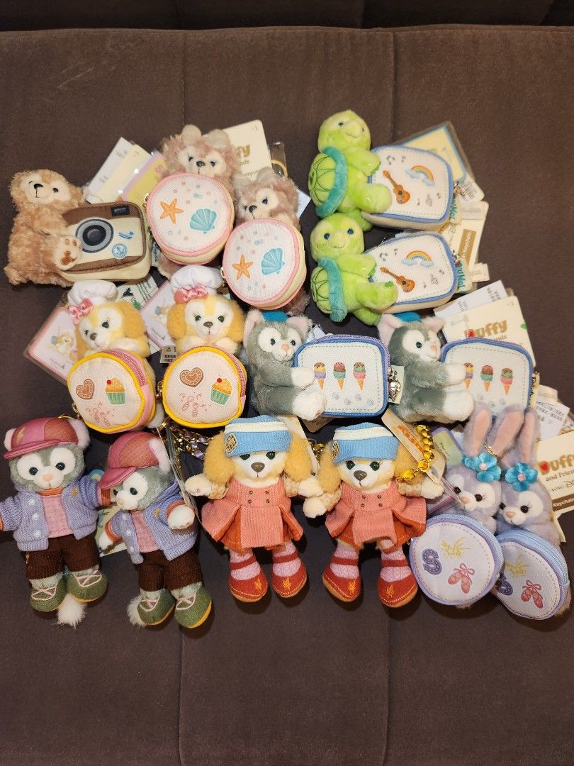 Hong Kong Disneyland Duffy and Friends Plush Keychains - Duffy, Shellie ...