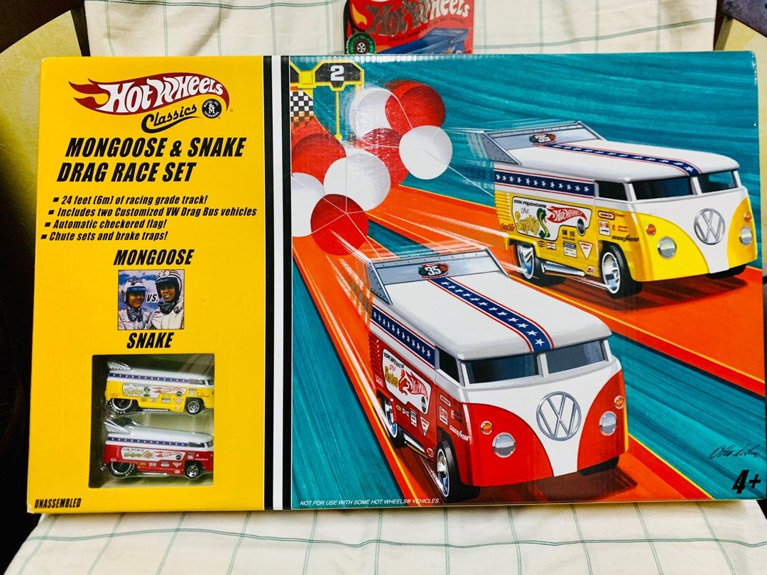 Hot Wheels Drag Race Set Volkswagen Drag Bus, Hobbies & Toys, Toys ...
