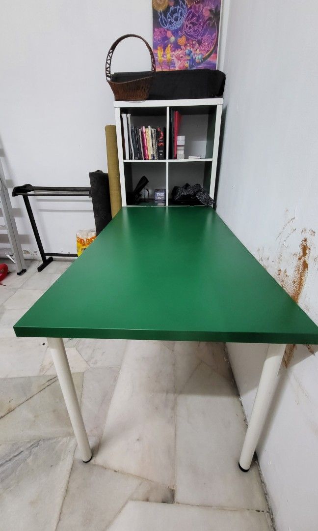 IKEA KALLAX/ TABLE WITH BOOK SHELVES -, Furniture & Home Living ...