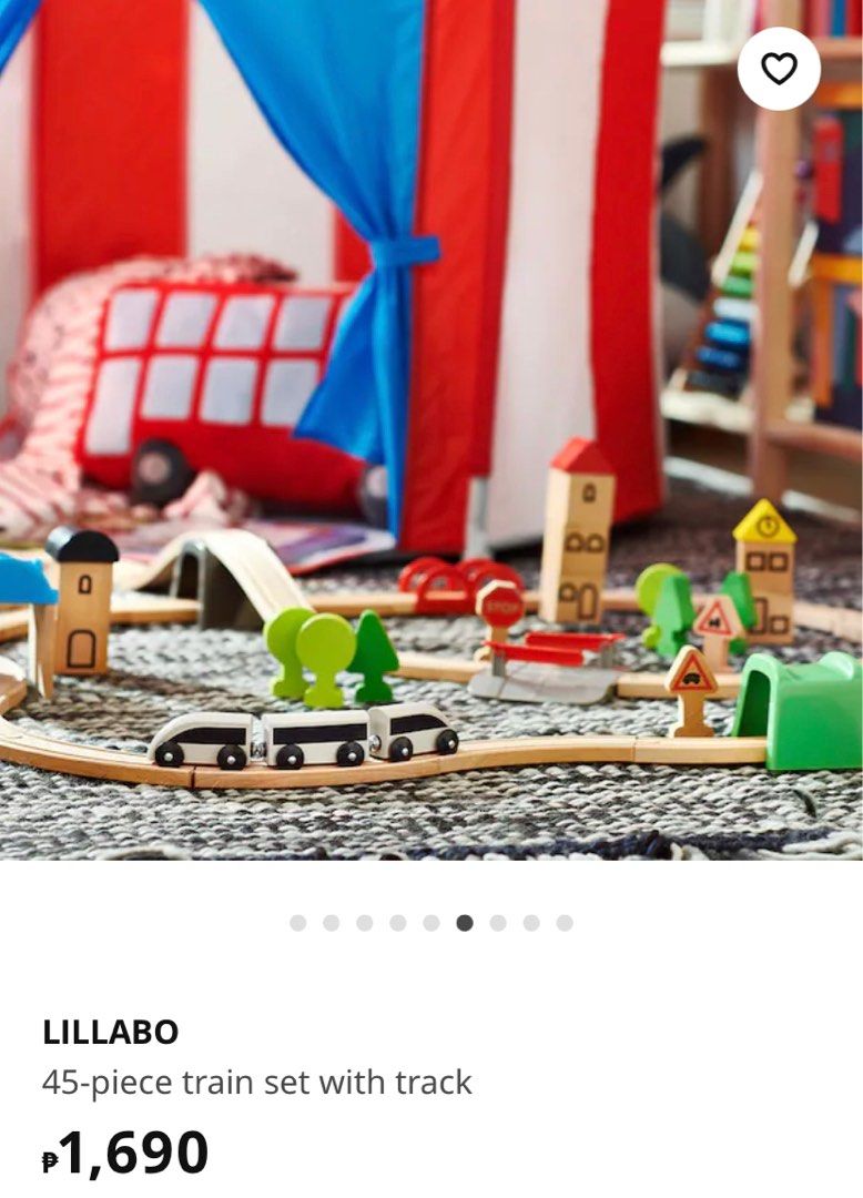 IKEA Lillabo Train Set with track, Hobbies & Toys, Toys & Games on ...