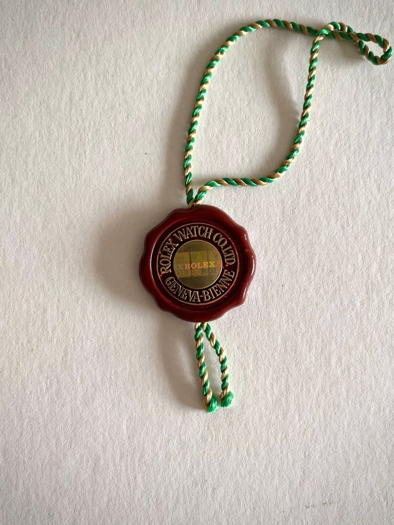 *In stock* Like new Authentic Red Rolex multiple crown hologram wax ...