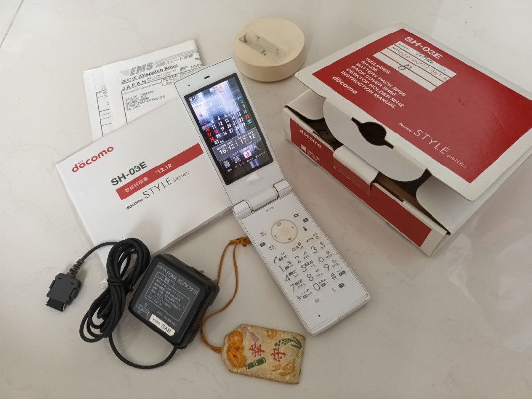 Japan Docomo FOMA white flip phone for cosplay jpop otaku genshin ...