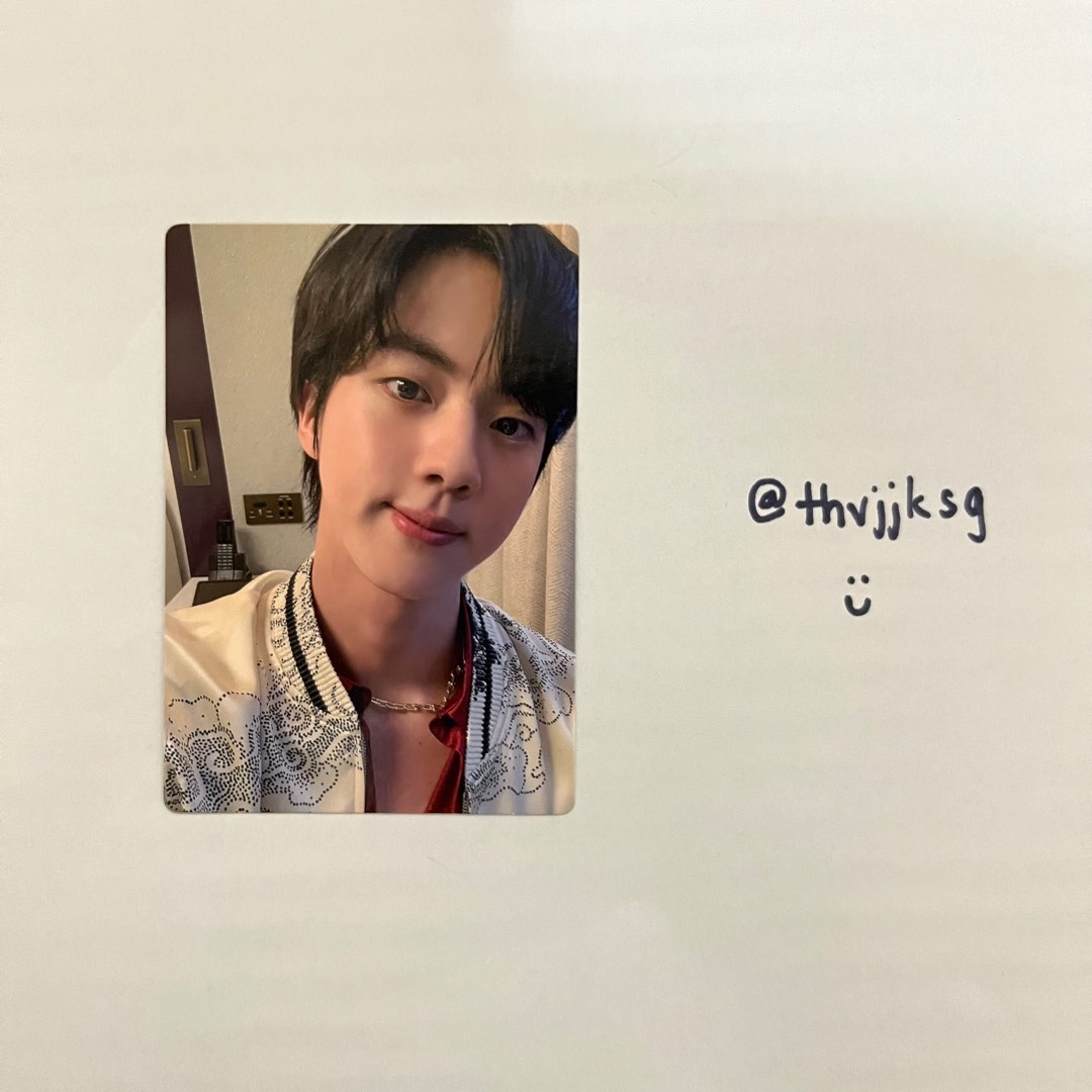 Jin Merch Box 10 Photocard, Hobbies & Toys, Collectibles & Memorabilia ...