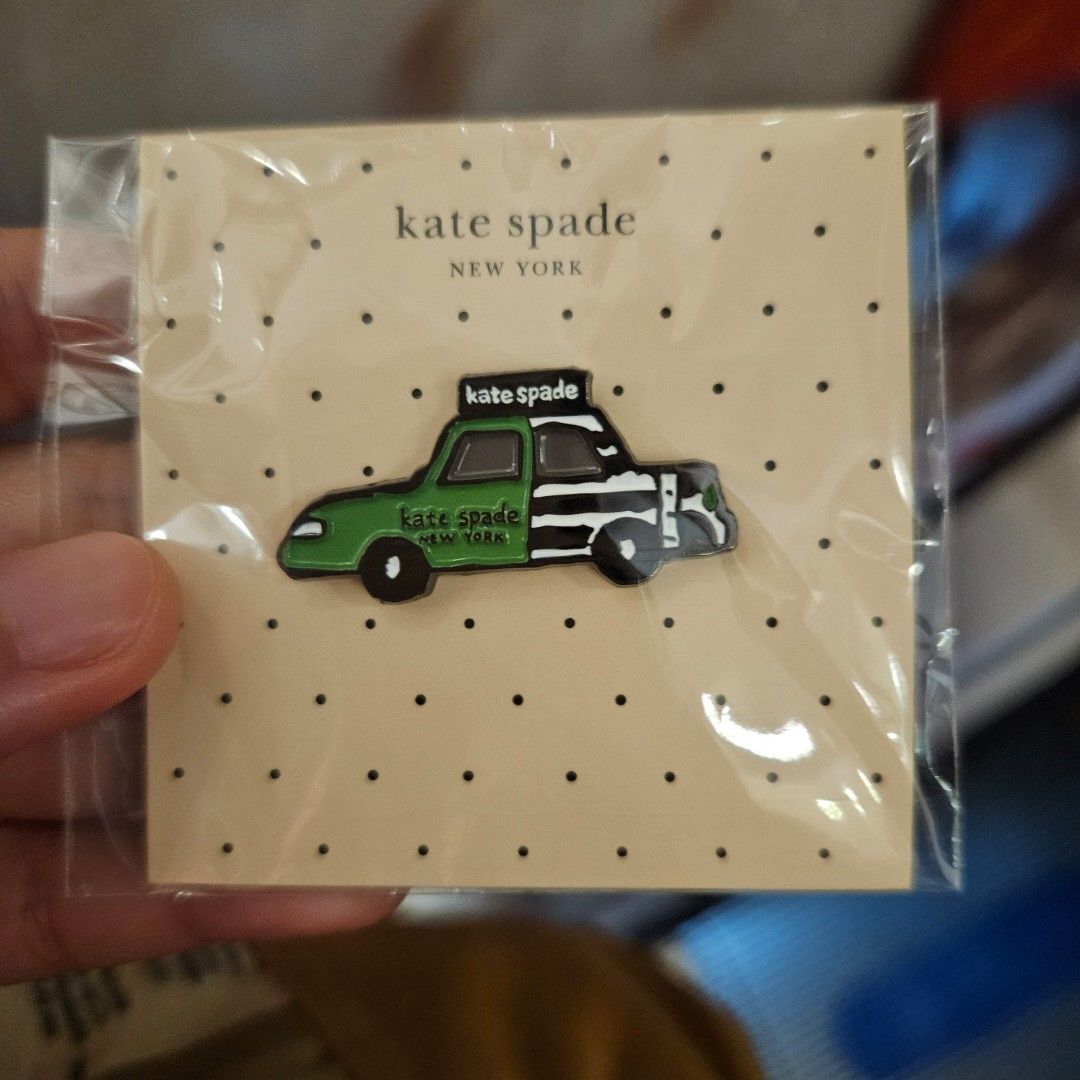 Kate Spade Enamel Pin, Luxury, Accessories on Carousell