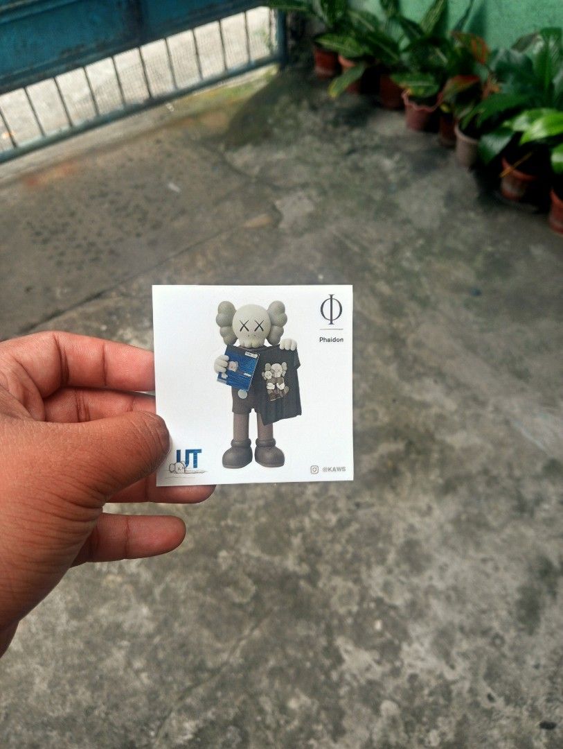 KAWS X UNIQLO STICKER, Hobbies & Toys, Memorabilia & Collectibles, Fan ...