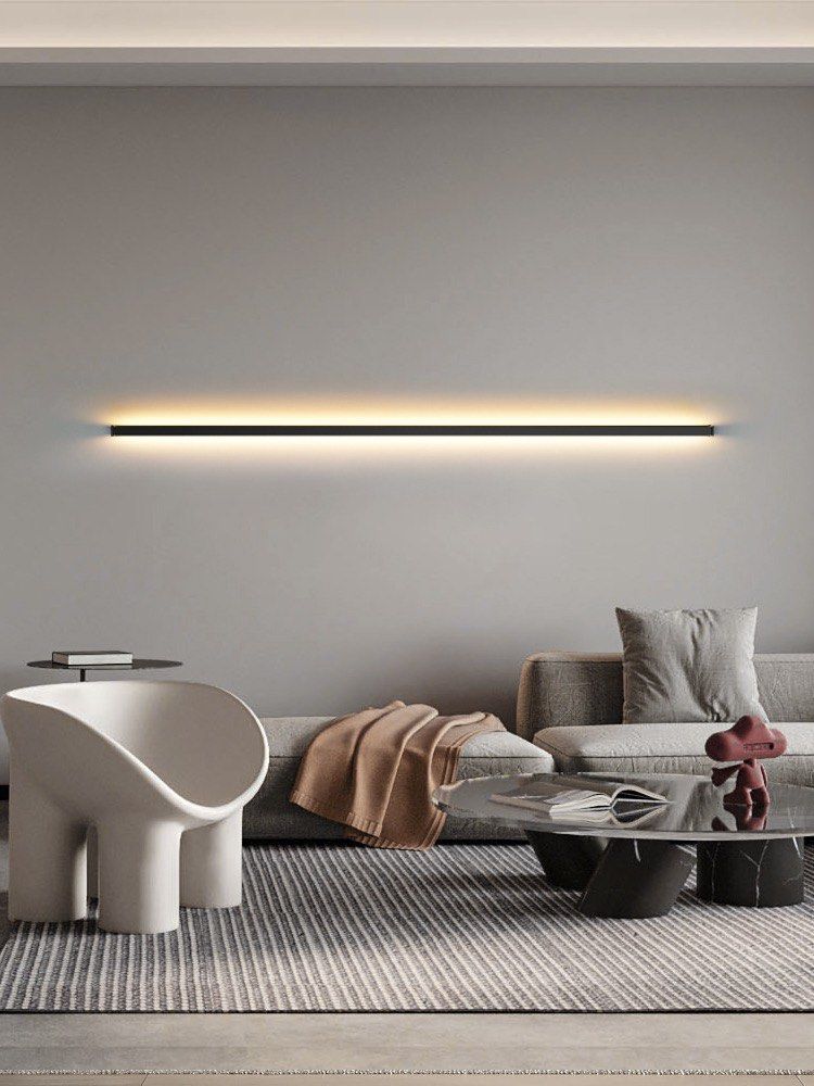 LED Slim Sleek Strip Light 2 x 120cm (for wall / ceiling), Furniture ...