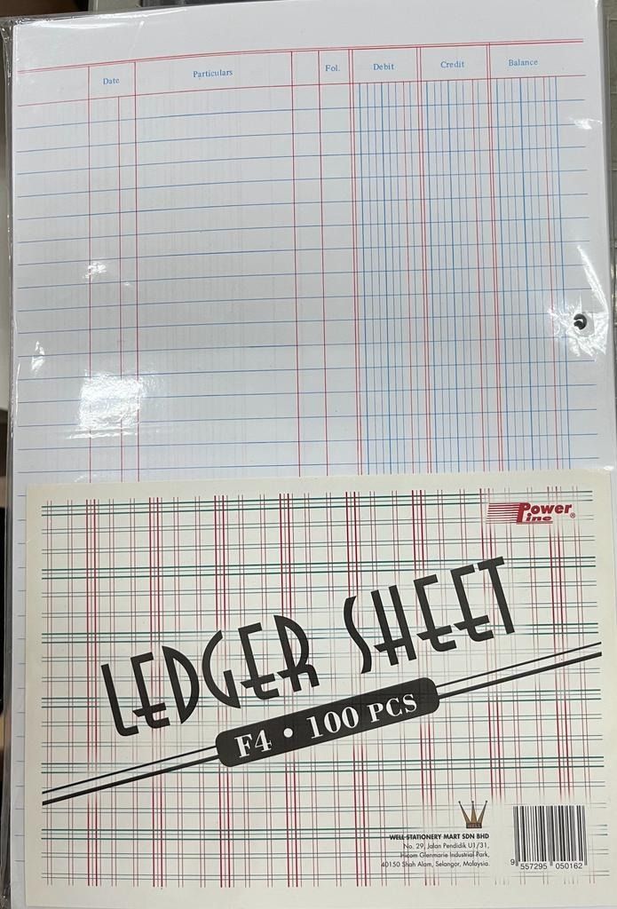 LEDGER SHEET, Hobbies & Toys, Stationery & Craft, Stationery & School ...
