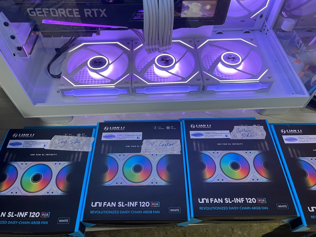 Lian li SL Infinity Fans, Computers & Tech, Parts & Accessories ...