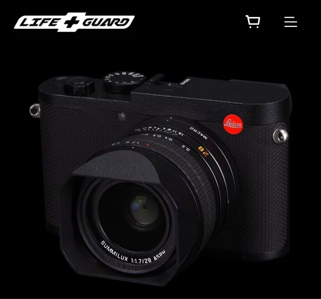 Life+Guard - Leica Q2 Camera Skin (PTBK), Photography, Photography ...