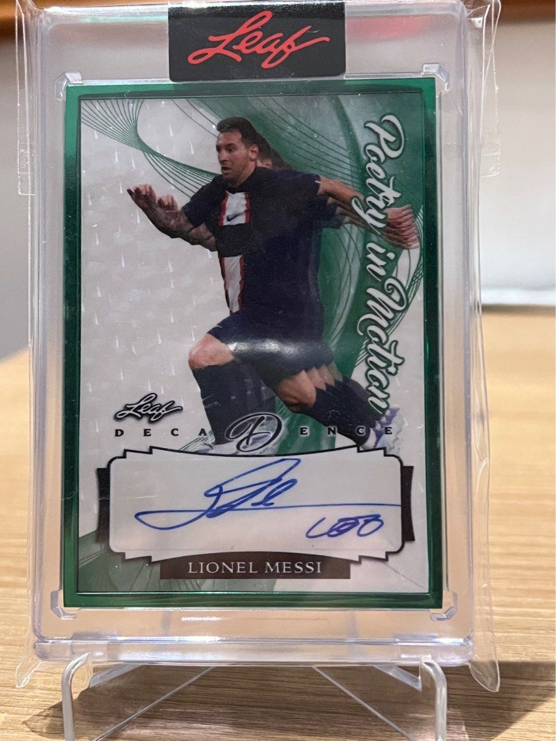 Lionel Messi Leaf Decadence Autograph 1/4, Hobbies & Toys, Memorabilia ...