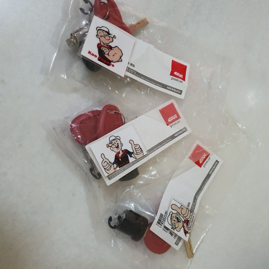 GIVI Key this master lock SET for Givi All box Box or kappa box, Women ...